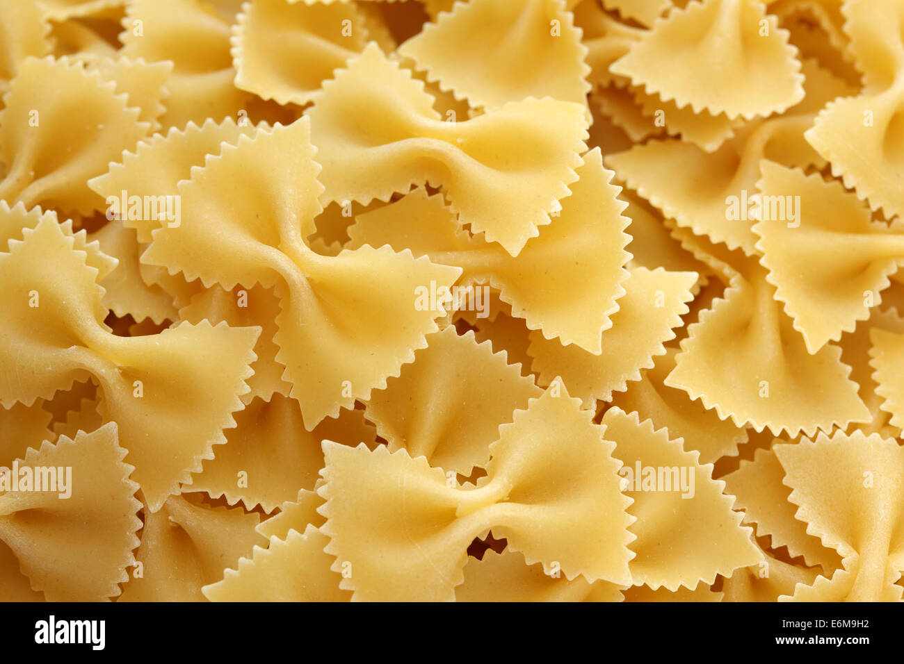 Pasta farfalle. Closeup Stock Photo - Alamy