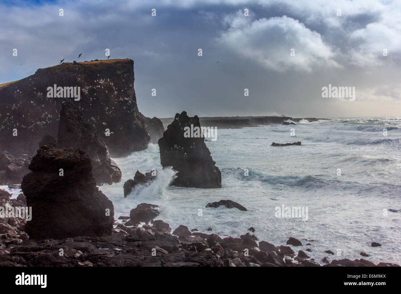 Reykjanesviti beach hi-res stock photography and images - Alamy