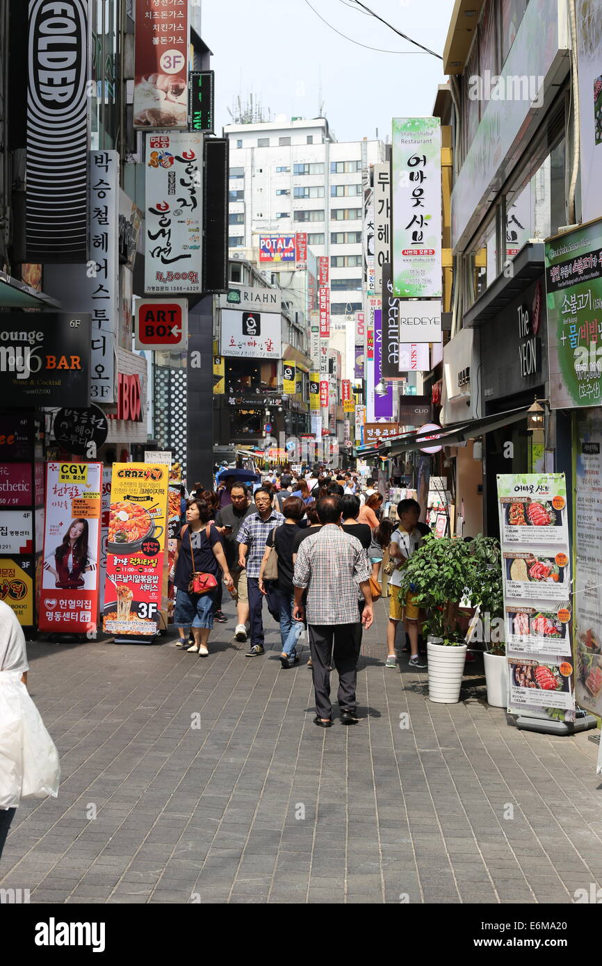 Myeongdong street seoul hi-res stock photography and images - Alamy