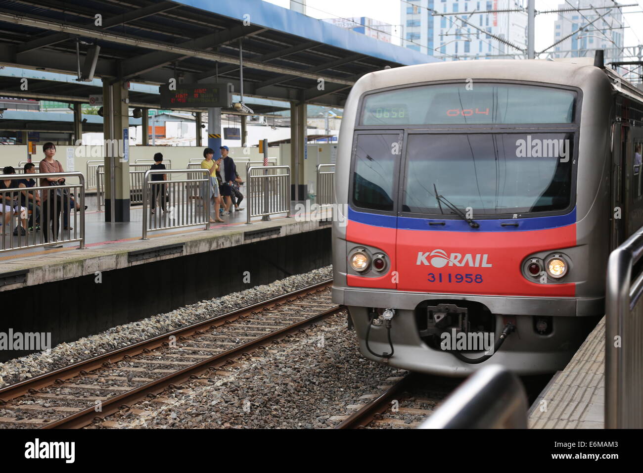 Train in Seoul, South Korea Stock Photo - Alamy