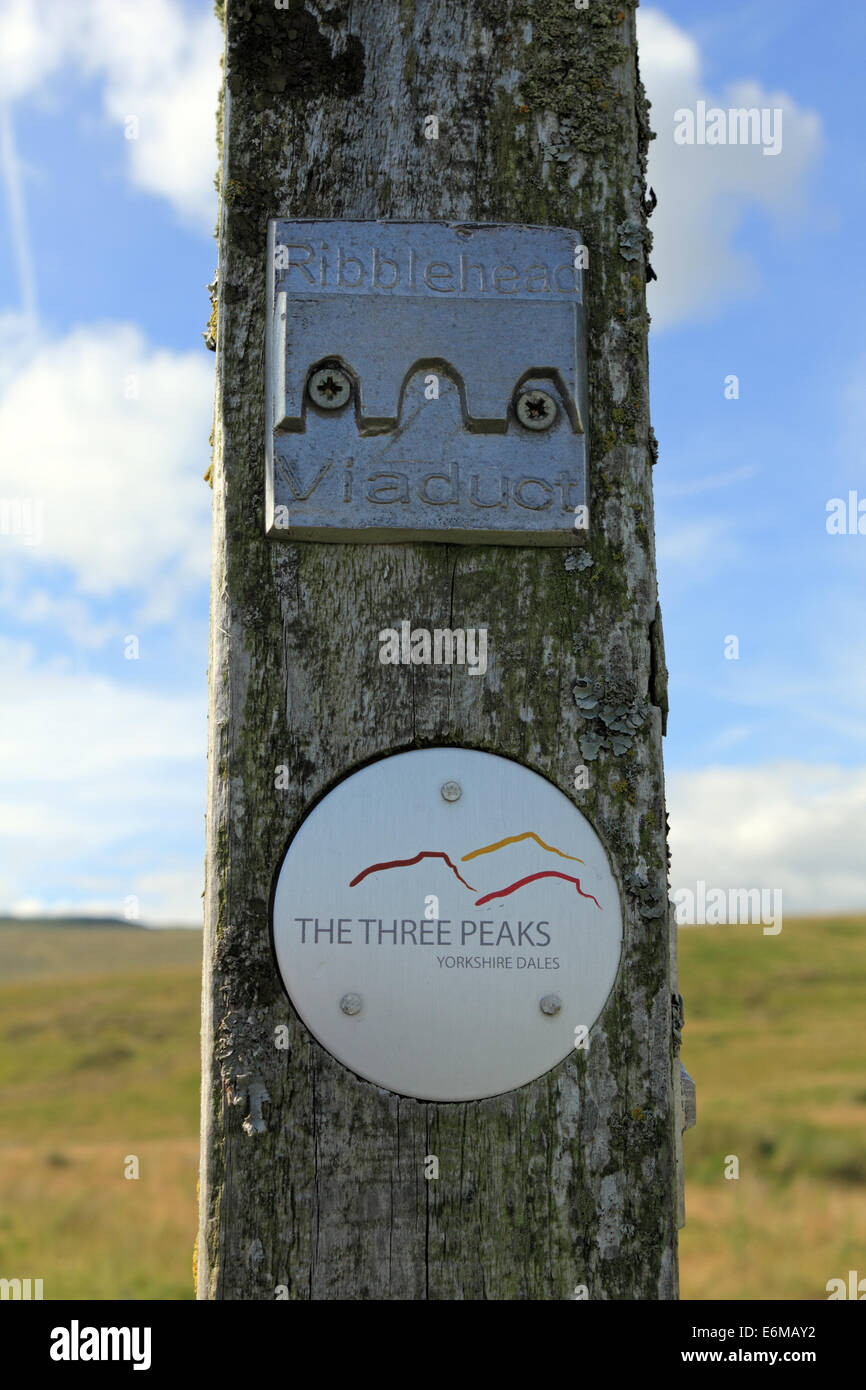The Ribblehead Viaduct carries the Settle-Carlisle Railway across the ...