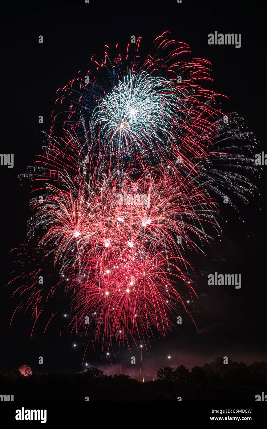 Beautiful colorful fireworks Stock Photo - Alamy