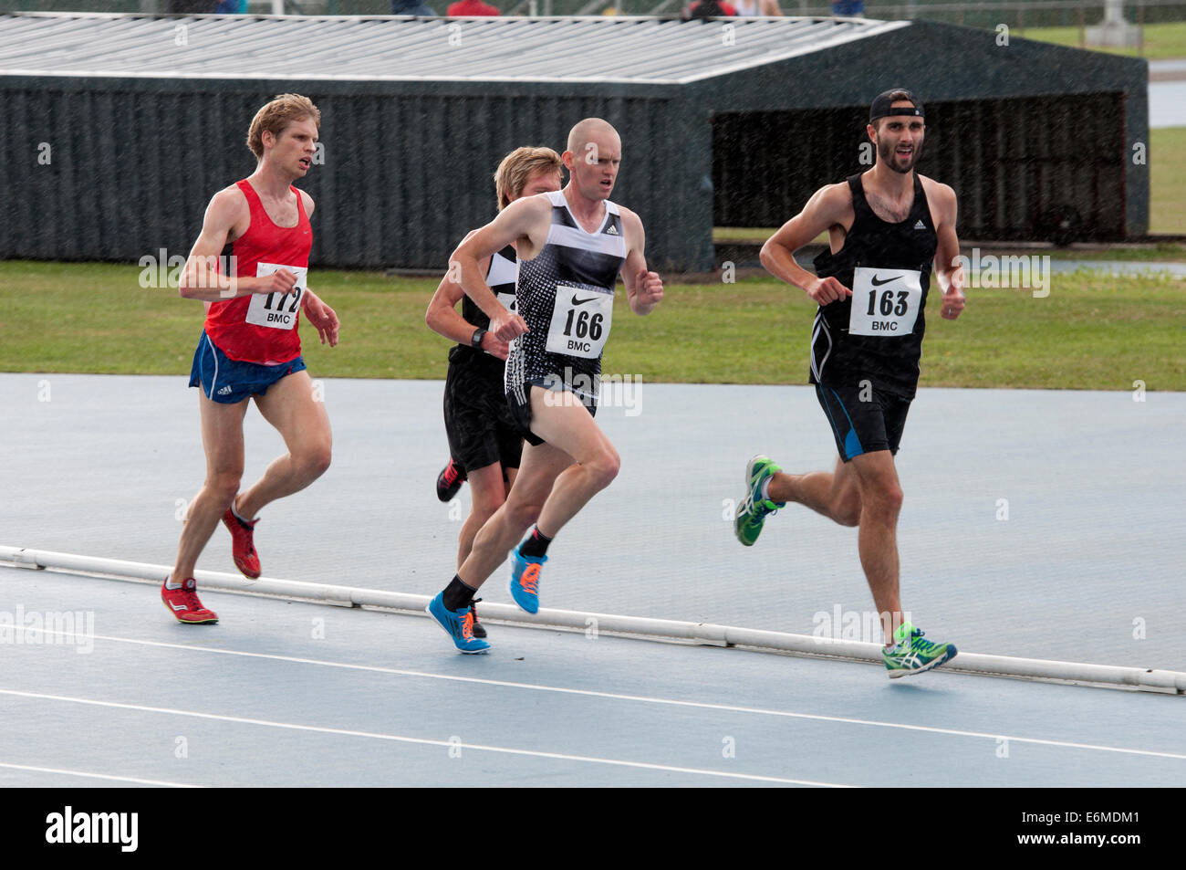 Runners in a 5000 metres race, Coventry, UK Stock Photo - Alamy