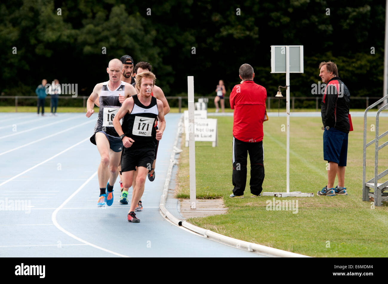 Runners in a 5000 metres race, Coventry, UK Stock Photo - Alamy