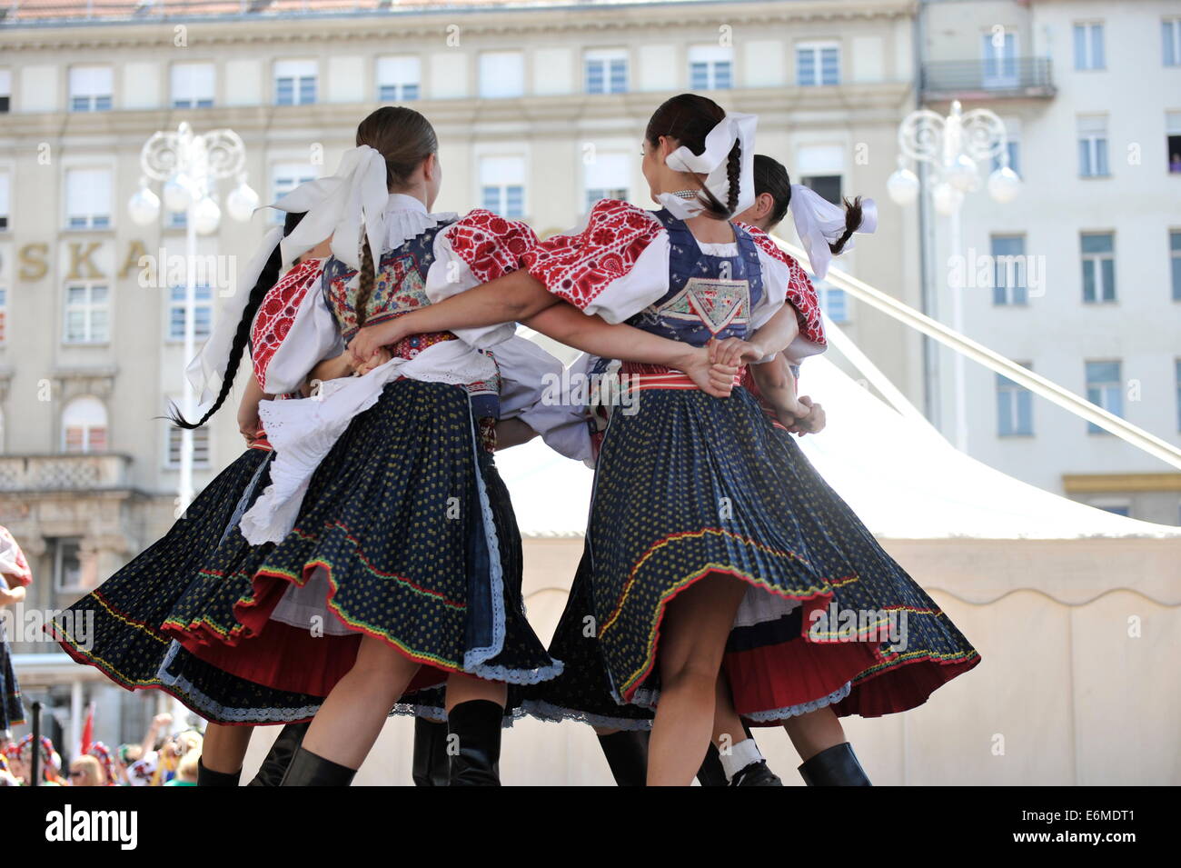 Members of folk group Detva from Slovakia during the 48th International ...