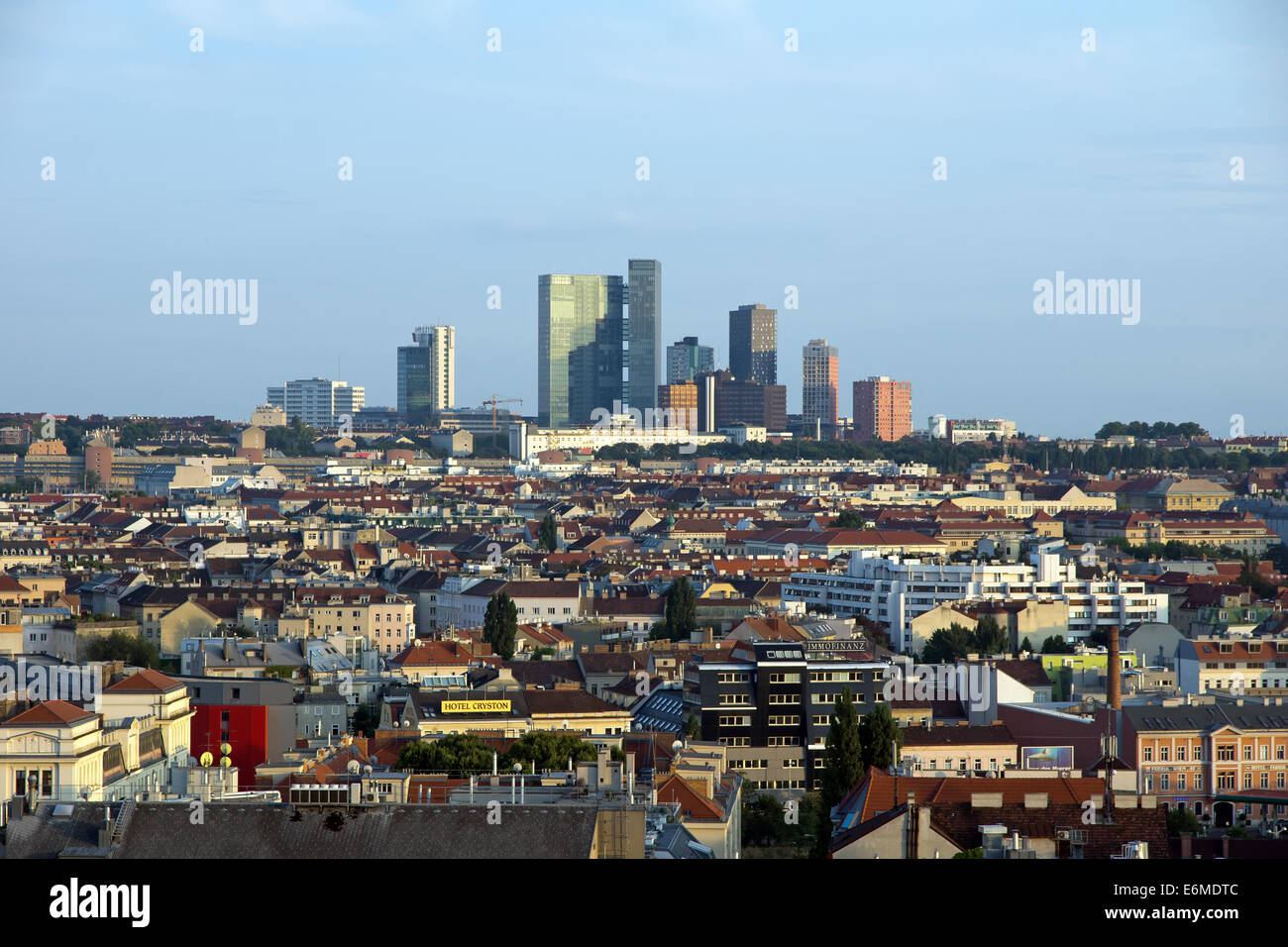 Aerial view above city vienna hi-res stock photography and images - Alamy