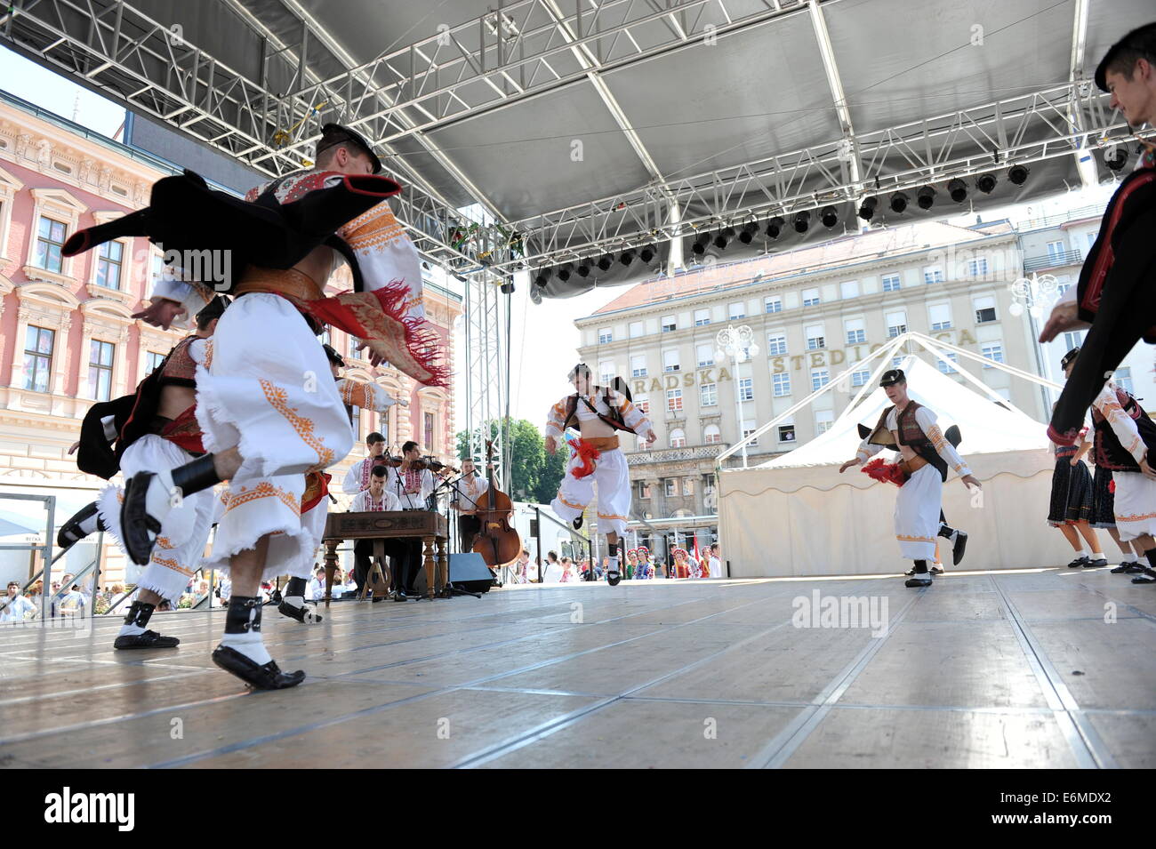 Members of folk group Detva from Slovakia during the 48th International ...