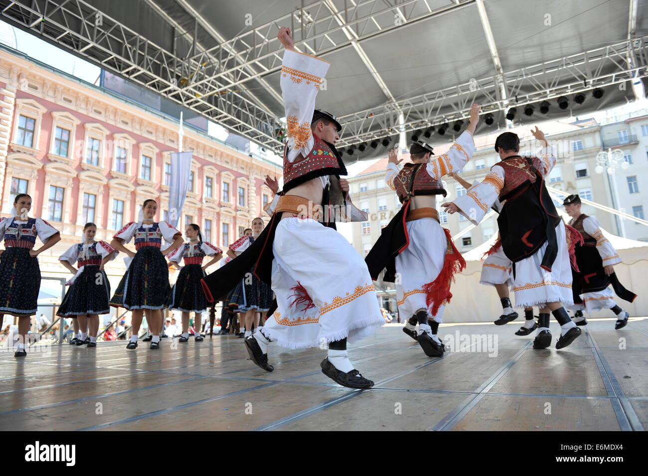 Members of folk group Detva from Slovakia during the 48th International ...