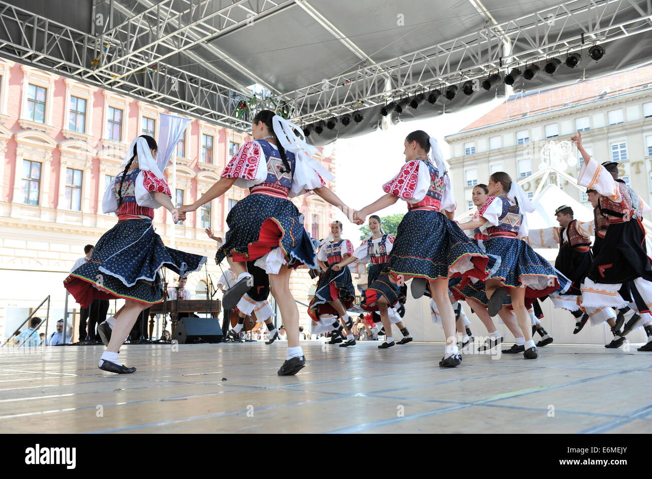 Members of folk group Detva from Slovakia during the 48th International ...