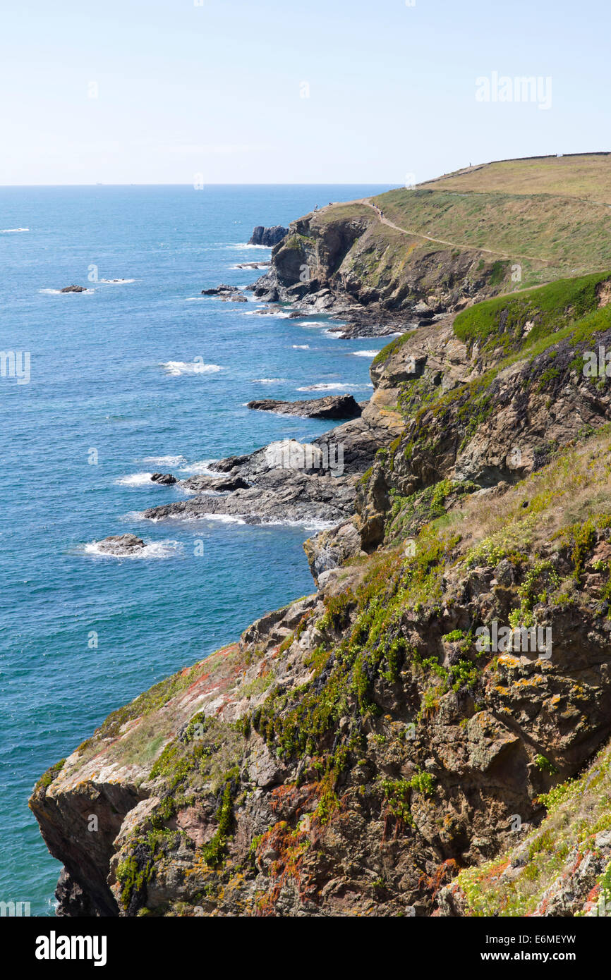 The Lizard Peninsula Cornwall england UK Looking North from the most ...