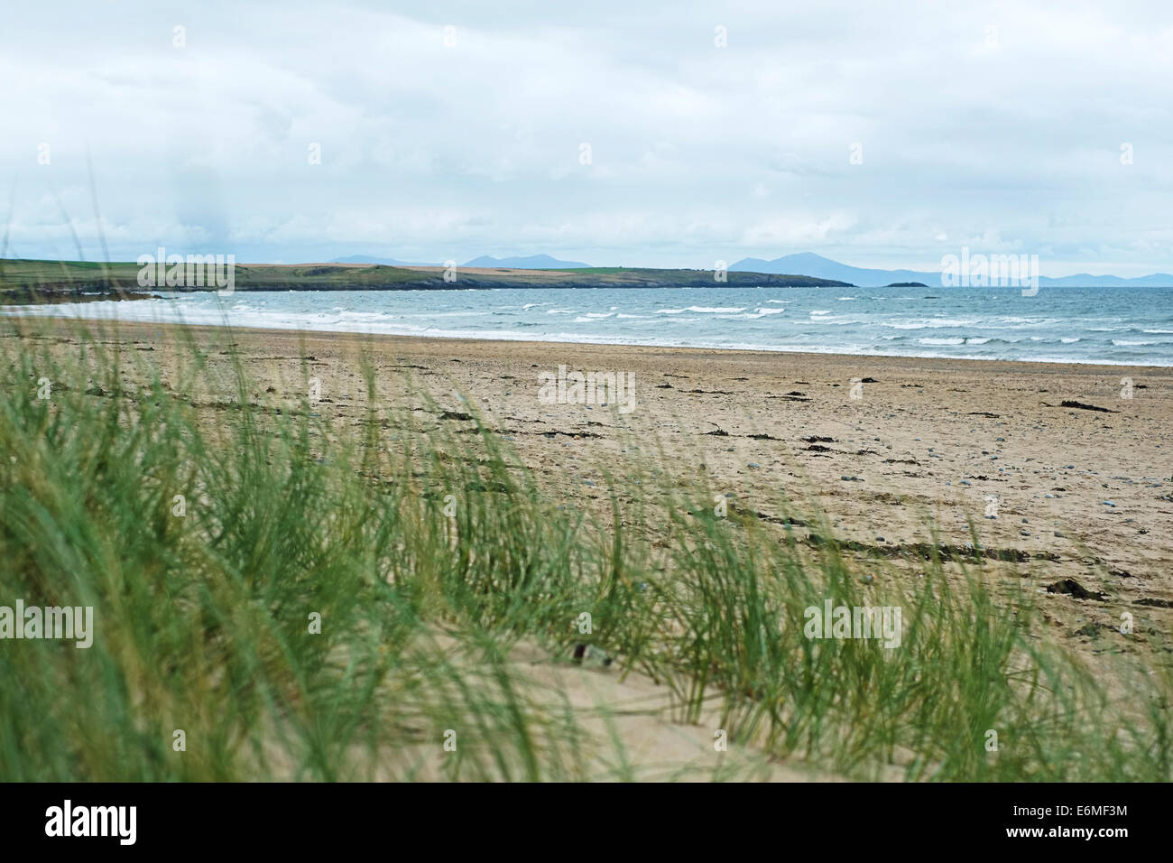 View of Broad Beach looking out towards Snowdonia and the Burial ...