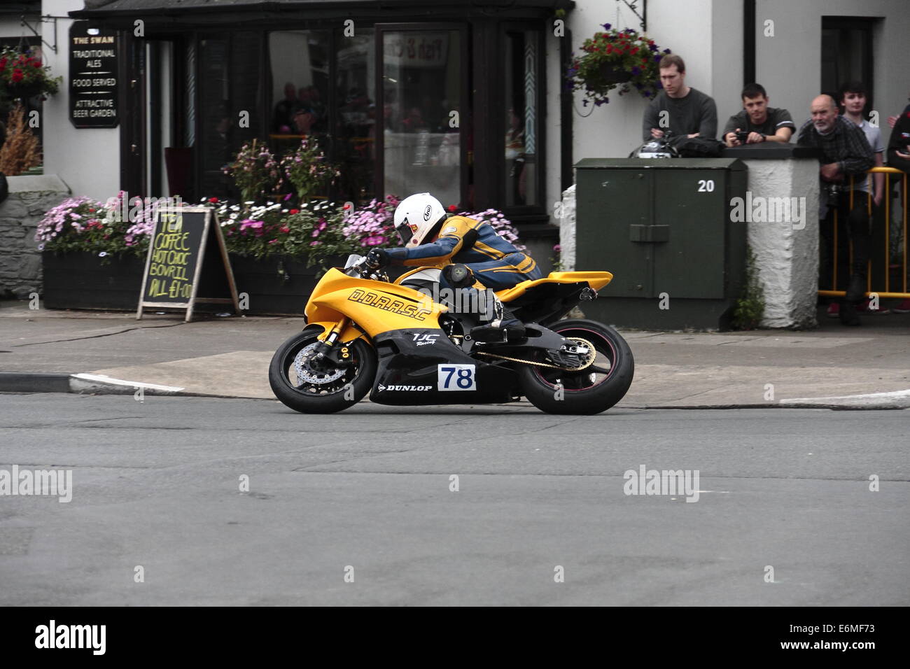 Alan Connor riding his Supersport Yamaha through Parliament Square ...