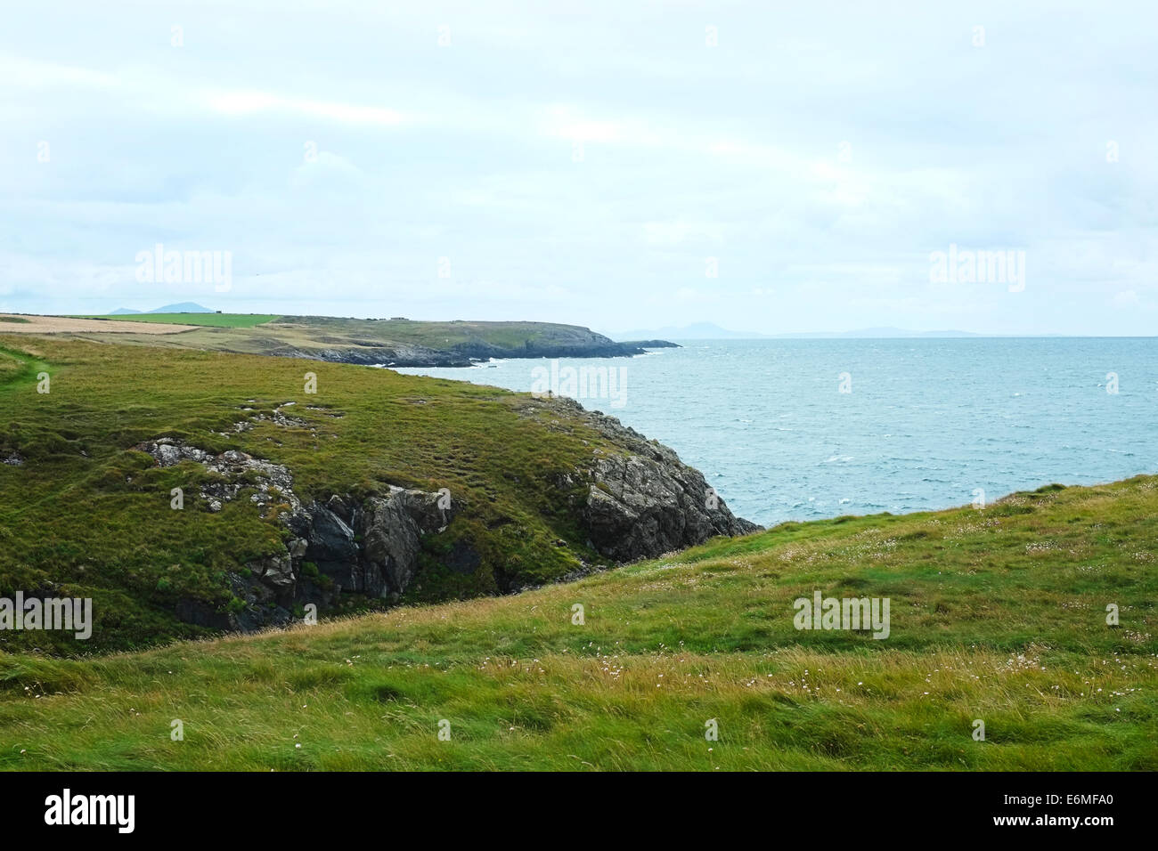 Coast of Anglesey, Near Cable Bay, North Wales Stock Photo - Alamy