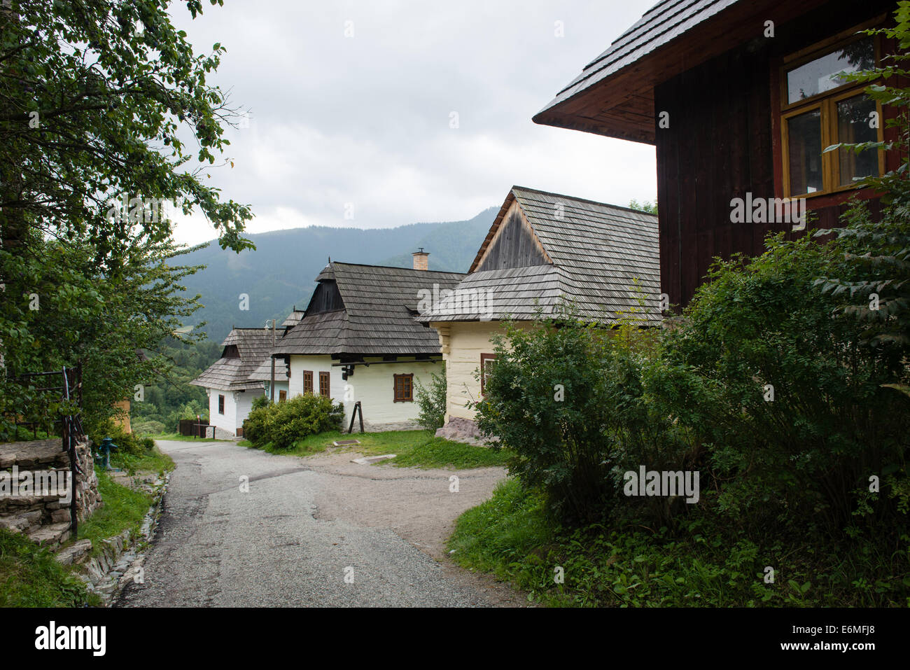 Vlkolinec - picturesque historical village with traditional wooden ...