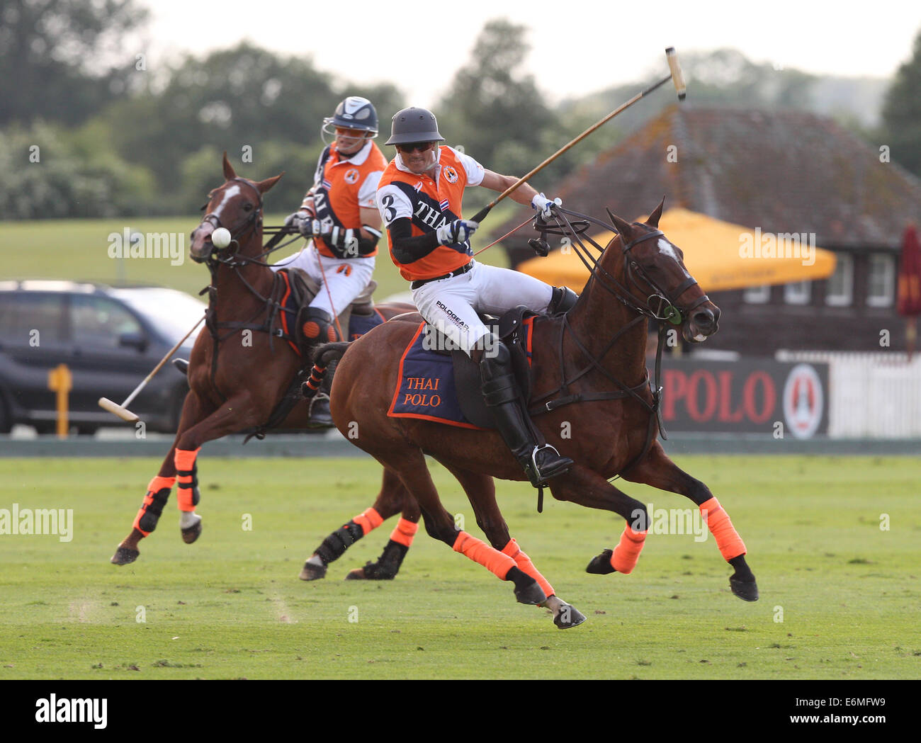 Nic Roldan ( right ) of Thai Polo Team plays in the 2013 Veuve Clicquot ...