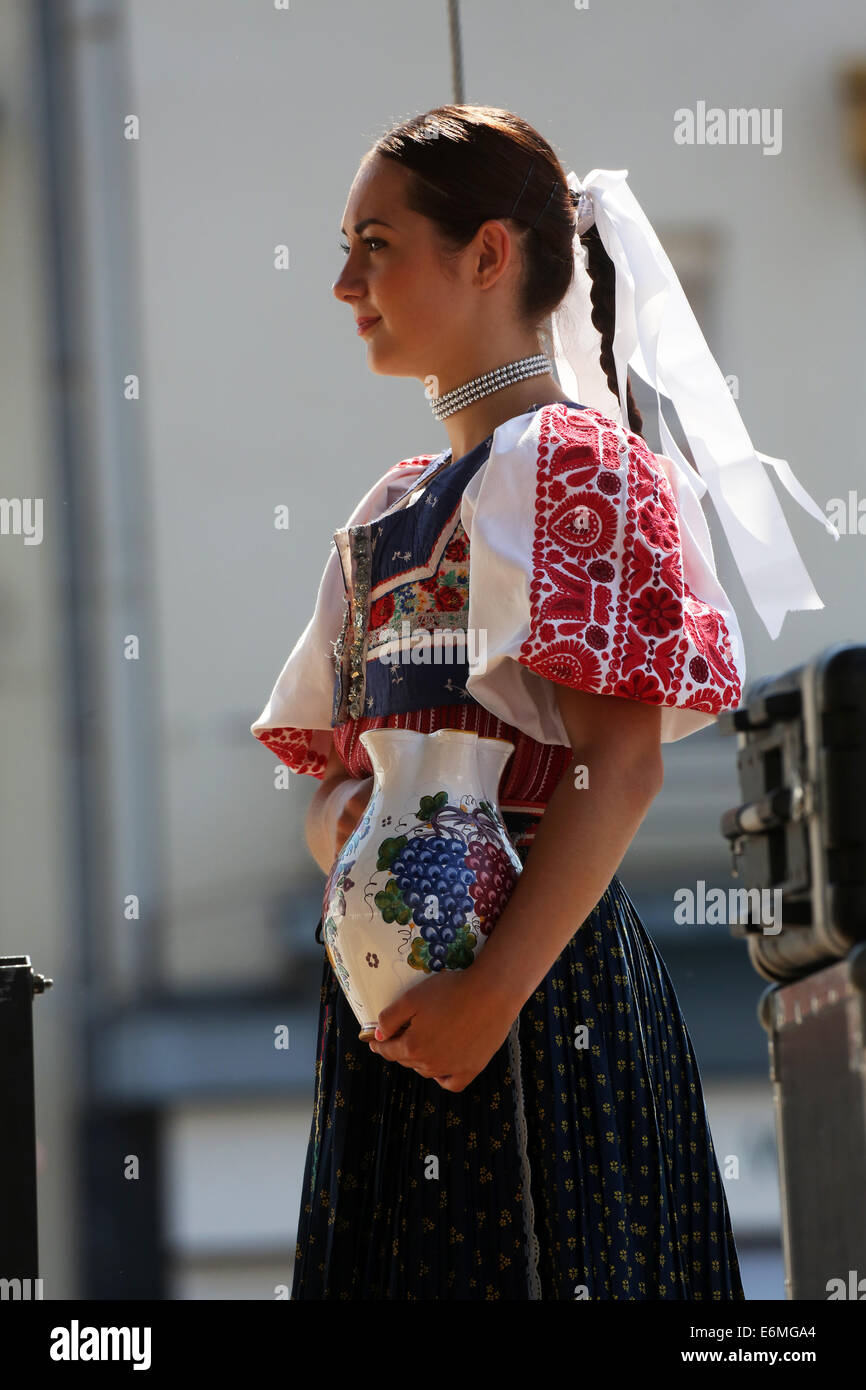 Members of folk group Detva from Slovakia during the 48th International ...