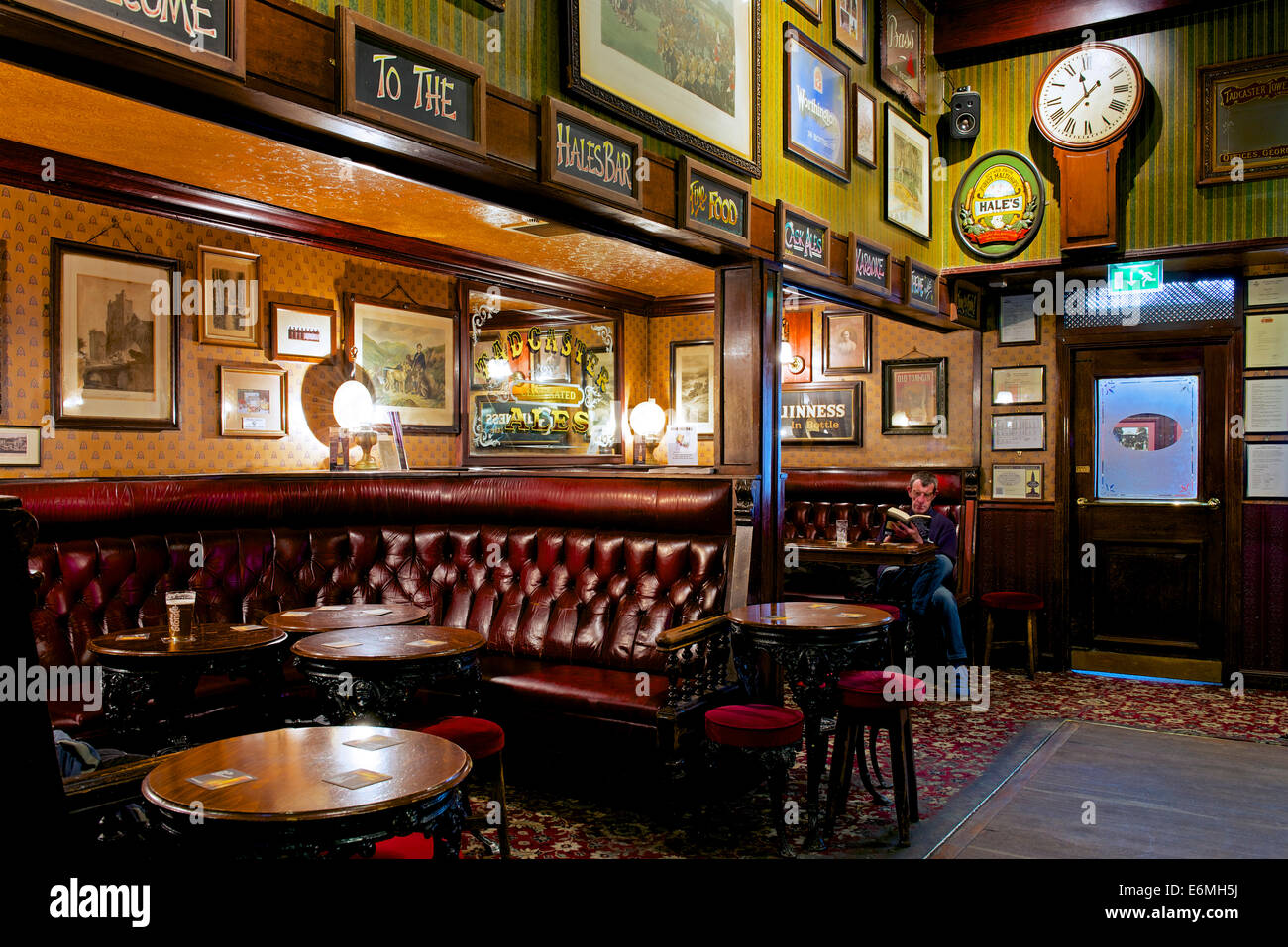 The interior of Hale's Bar in Harrogate, North Yorkshire, England UK ...
