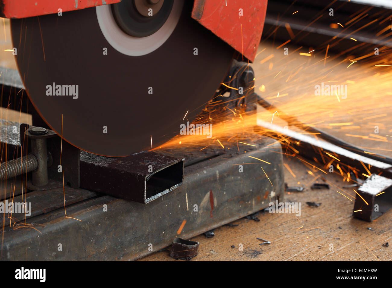 Factory machine cutting metal wheel hi-res stock photography and images ...
