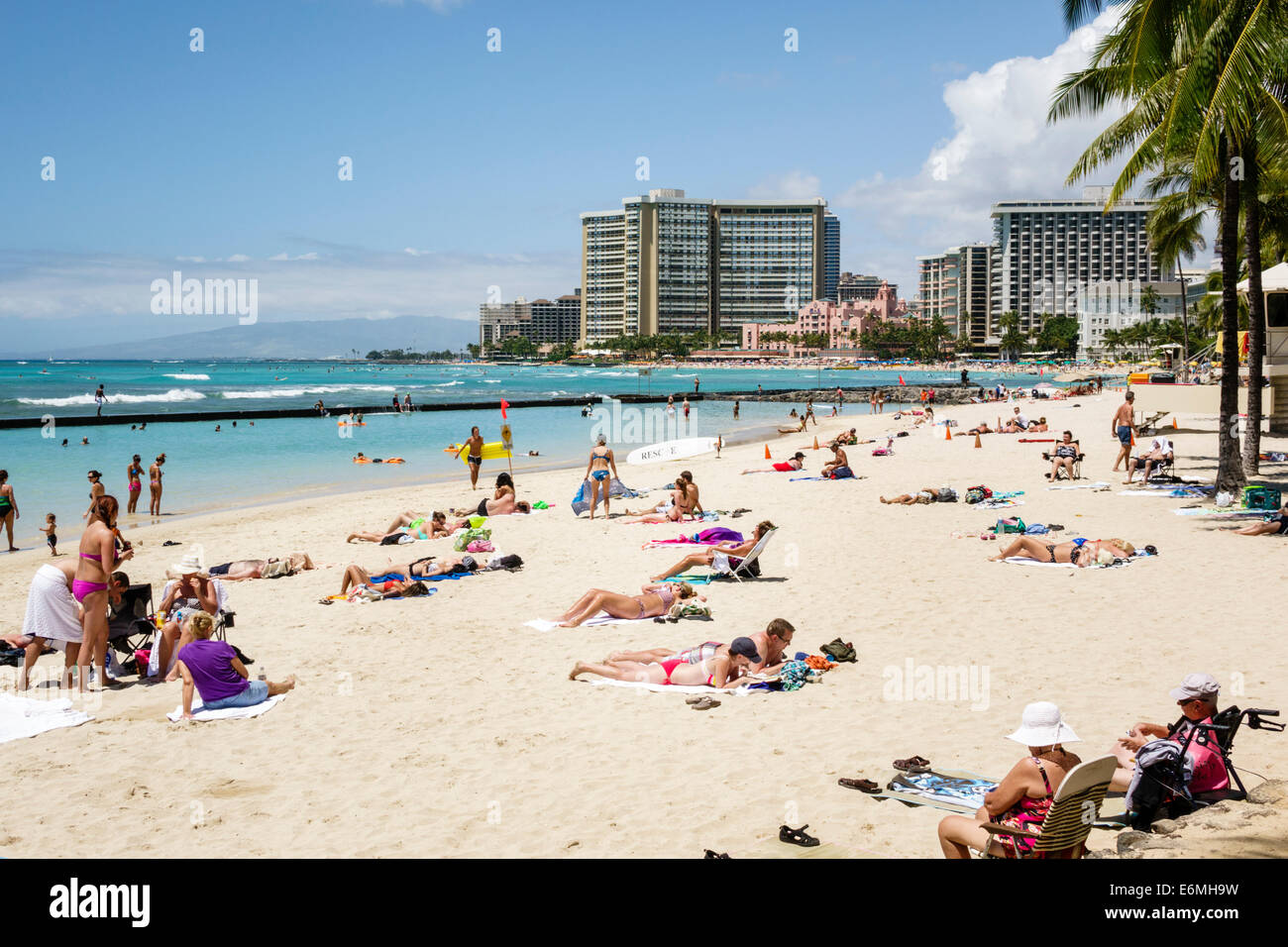 Honolulu Waikiki Beach Hawaii,Hawaiian,Oahu,Kuhio Beach Park,Pacific ...