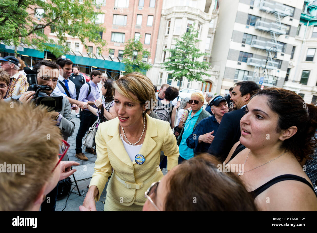 New York, USA. 26th August, 2014. Gubernatorial candidate Zephyr ...