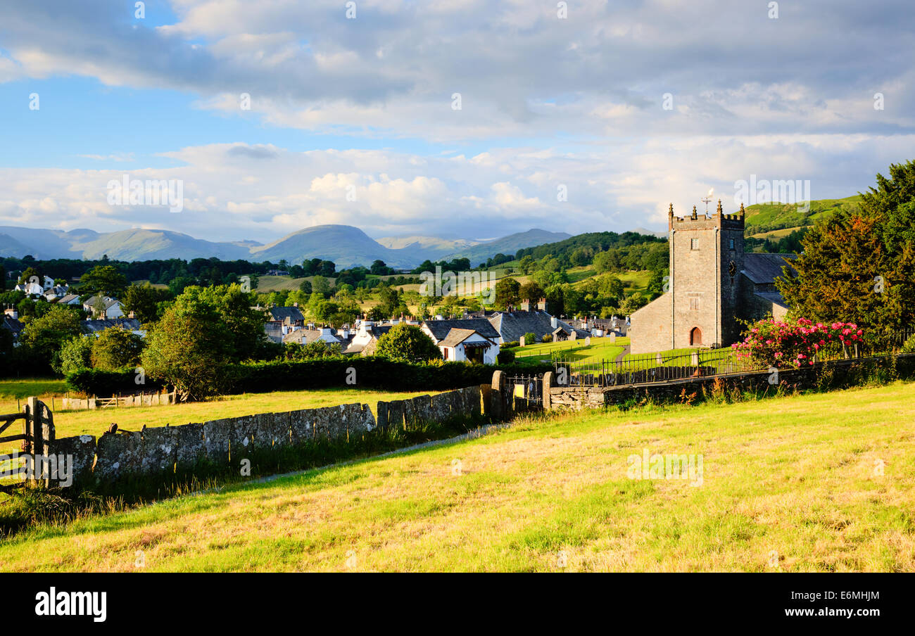 Hawkshead Lake District England uk sunny summer day popular tourist ...