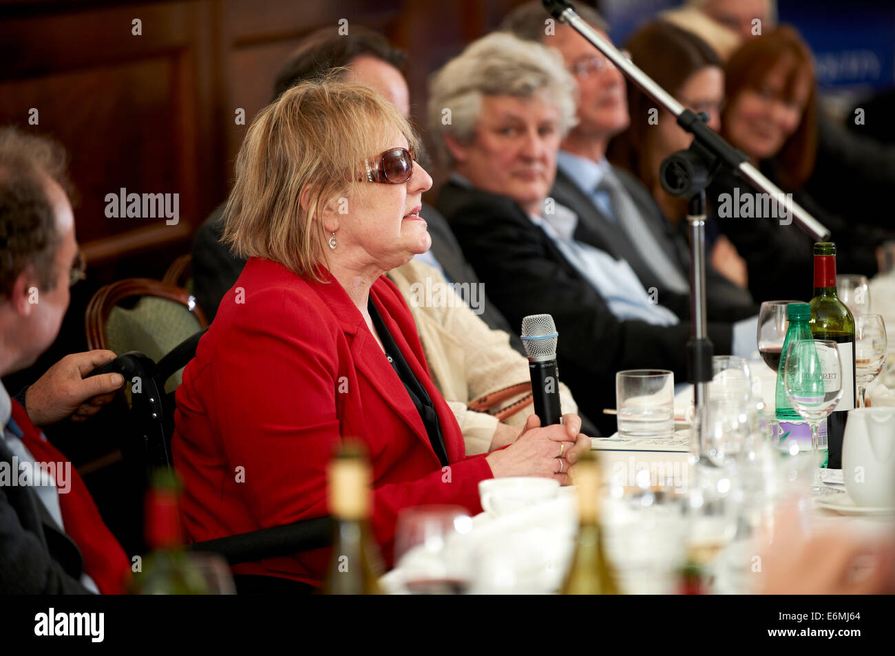 Sue Townsend at the Oldie Literary Lunch 17/04/2012 Stock Photo - Alamy