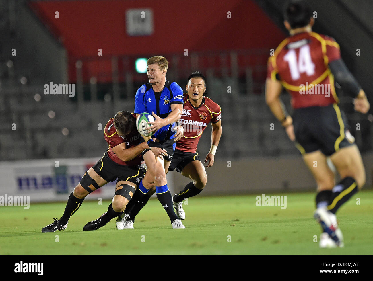 Chichibunomiya Rugby Stadium, Tokyo, Japan. 22nd Aug, 2014. Berrick ...
