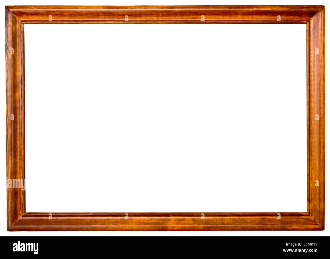 wood frame isolated on white background Stock Photo - Alamy