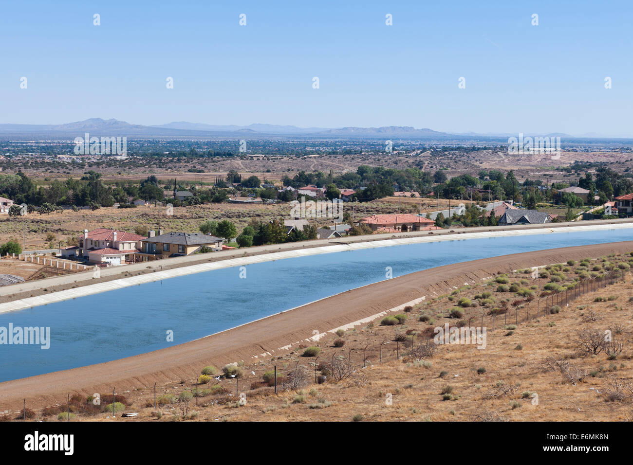 California aqueduct system near Patterson, California USA Stock Photo ...