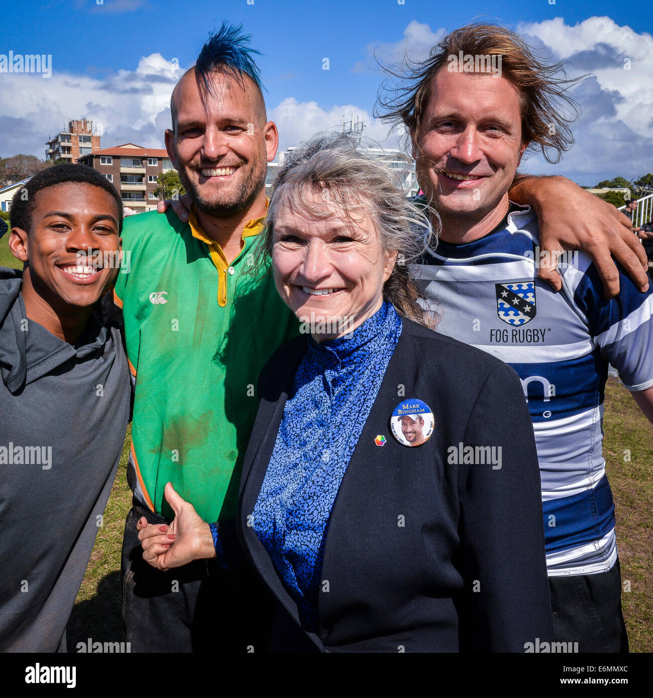 Sydney, Australia. 27th August, 2014. 2014 Mark Bingham's mother (Alice ...