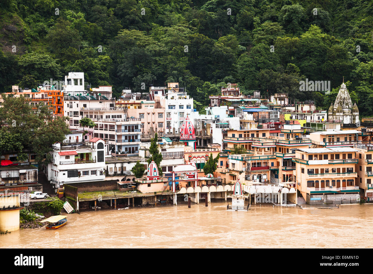 Rishikech, the city on the bank of ganges river, india Stock Photo - Alamy