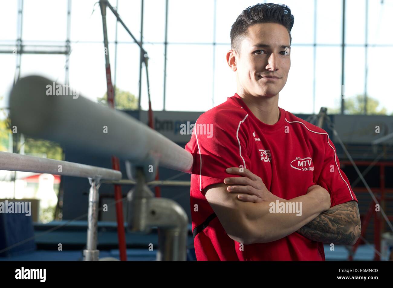 Stuttgart, Germany. 20th Aug, 2014. The German artistic gymnast Marcel ...