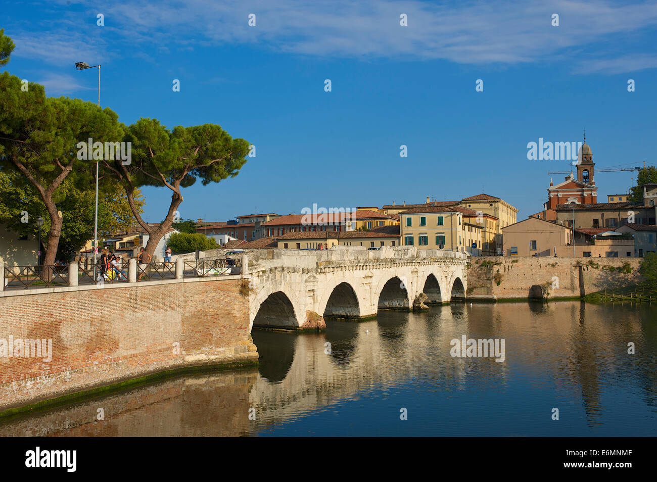 Tiberius Bridge, Ponte di Tiberio, Rimini, Adriatic, Emilia-Romagna ...