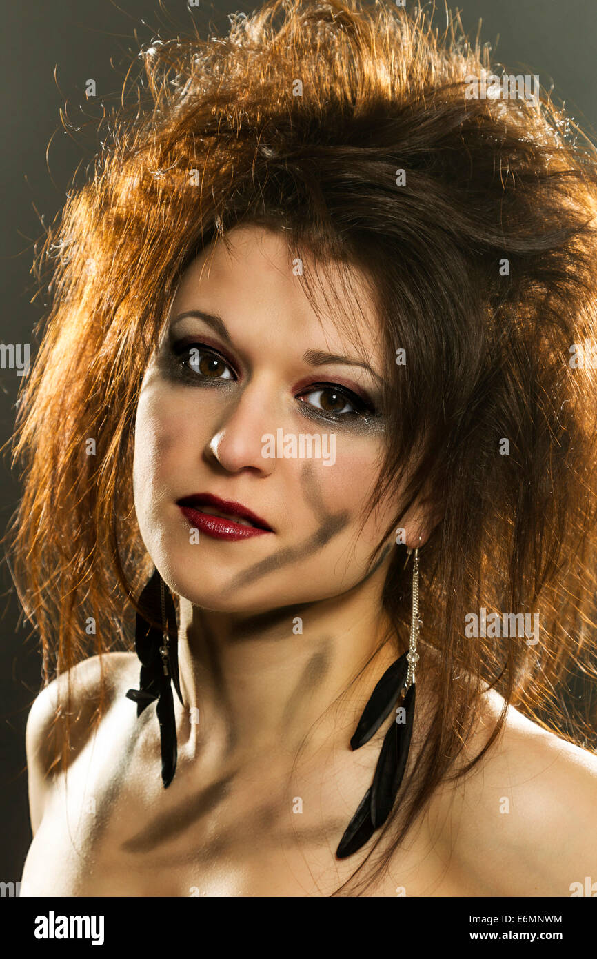 Portrait of fancy woman hi-res stock photography and images - Alamy