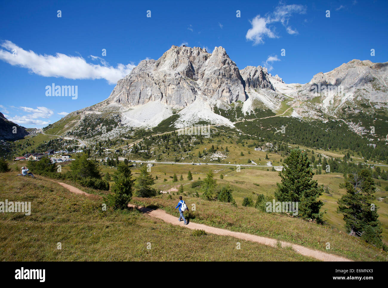 The Dolomites and the Tofane mountain group, Lagazuoi mountain in the ...