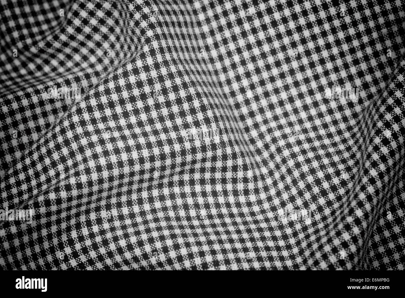 Fabric napkin texture (black and white). Closeup Stock Photo - Alamy