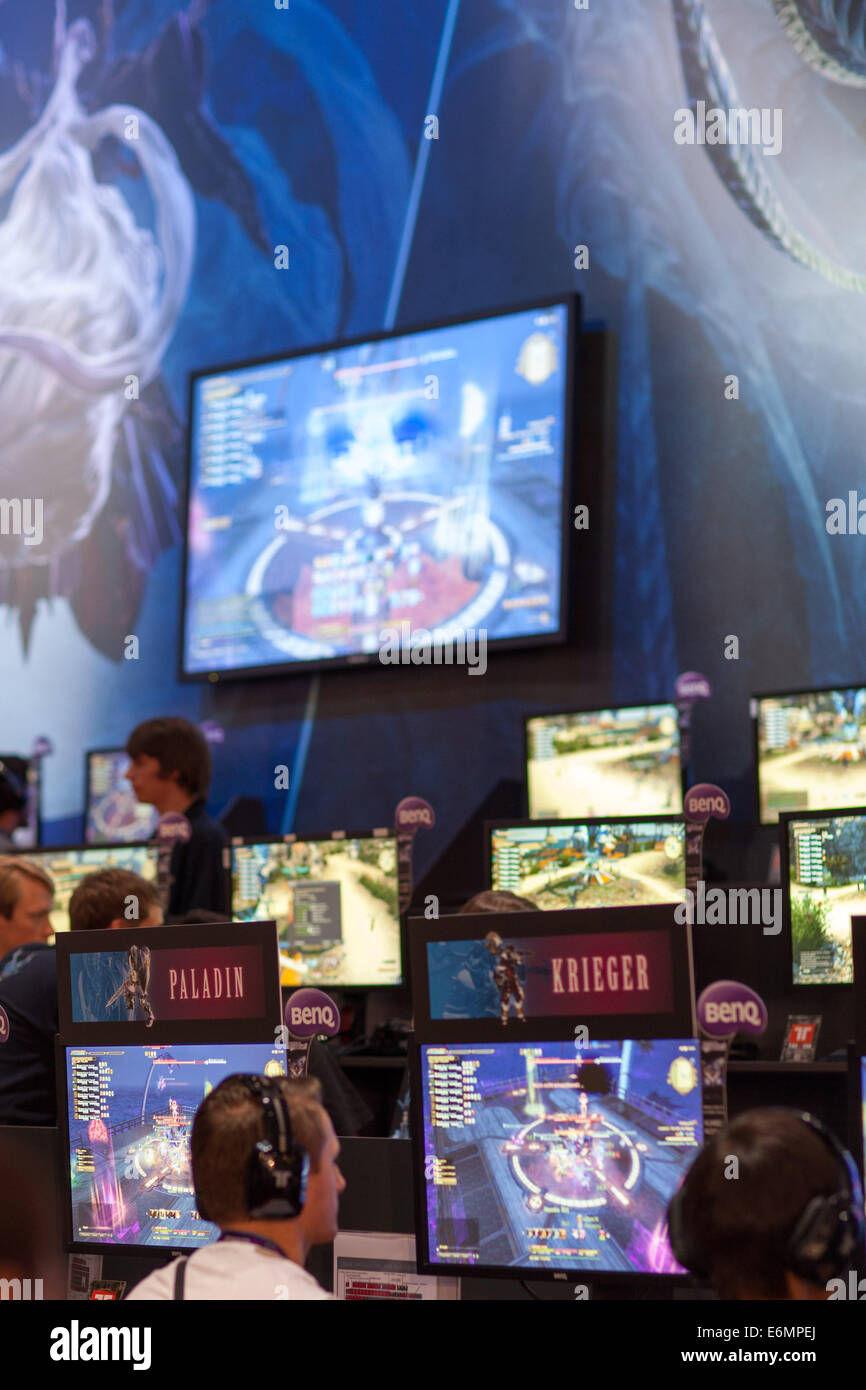 Gamescom is the largest fair for computer games worldwide Stock Photo ...