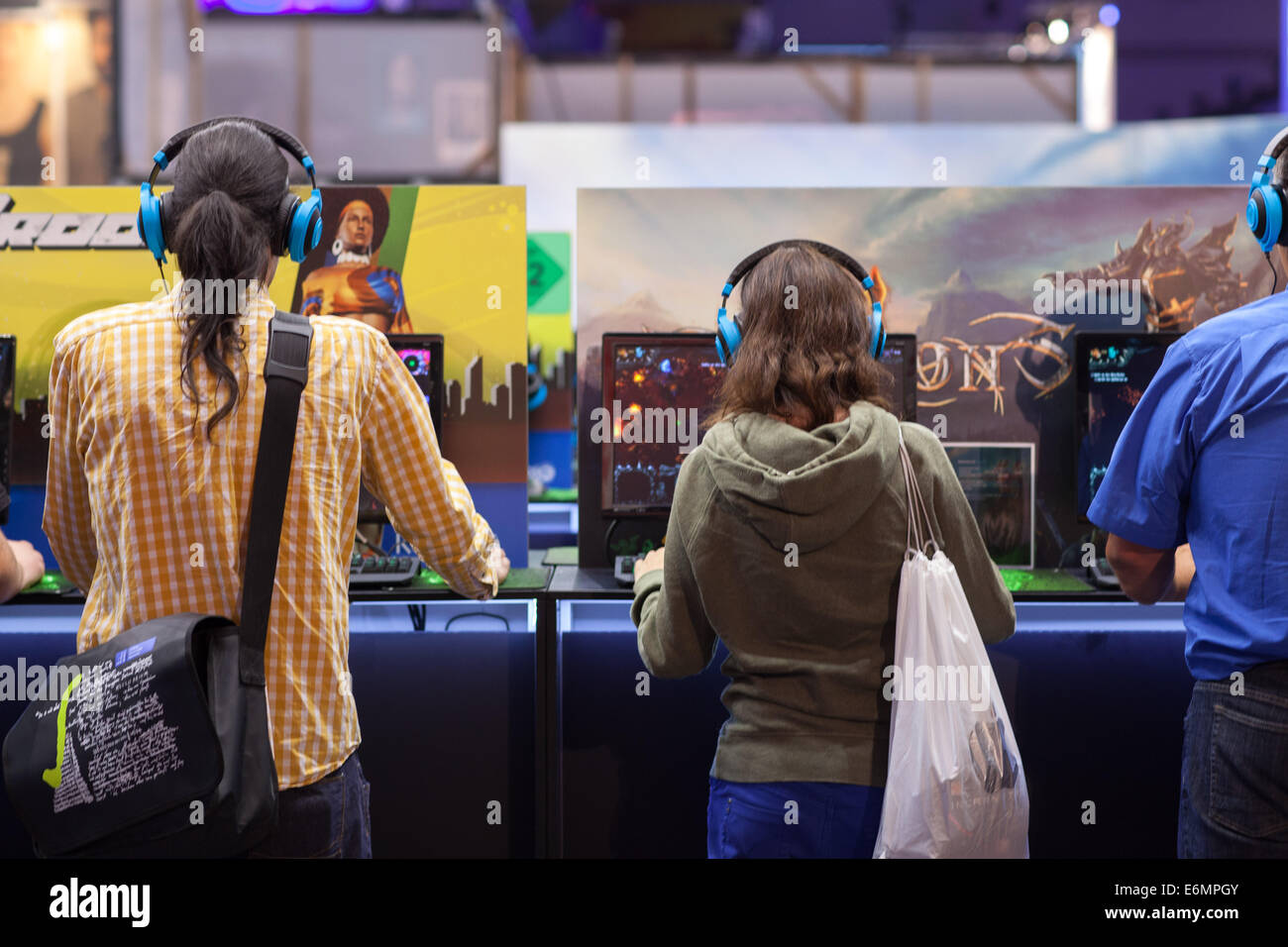 Gamescom is the largest fair for computer games worldwide Stock Photo ...