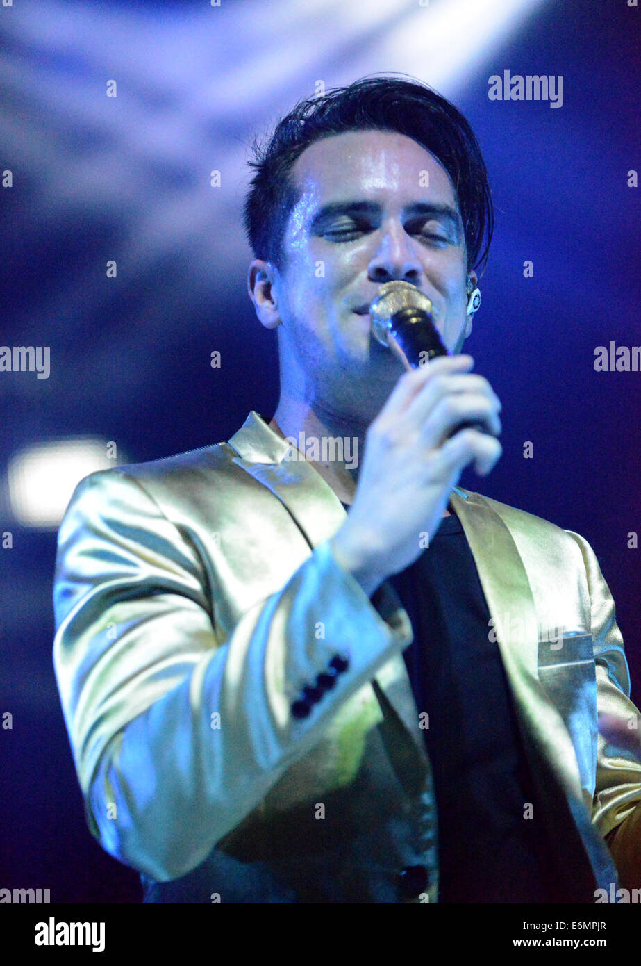 Los Angeles, California, USA. 27th Aug, 2014. Musician - BRENDON URIE ...