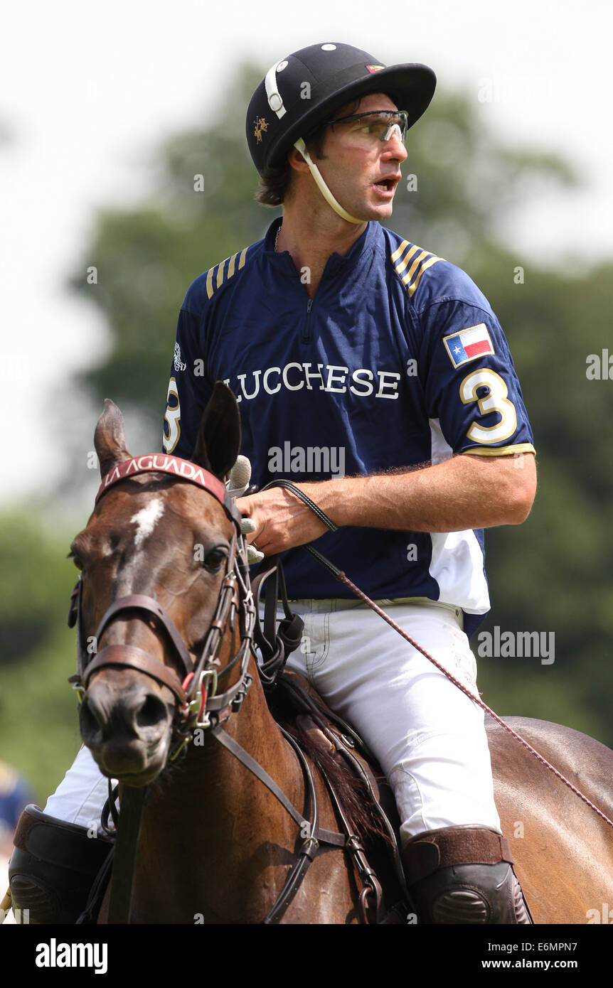 Javier Novillo Astrada plays for Lucchese polo team in the 2013 Veuve ...
