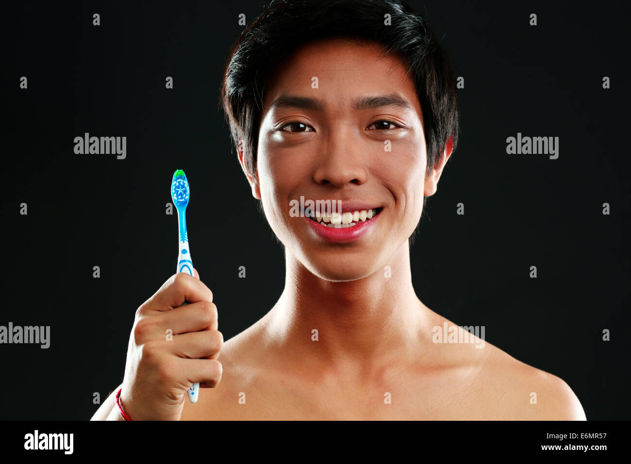 Man clean teeth showing hi-res stock photography and images - Alamy