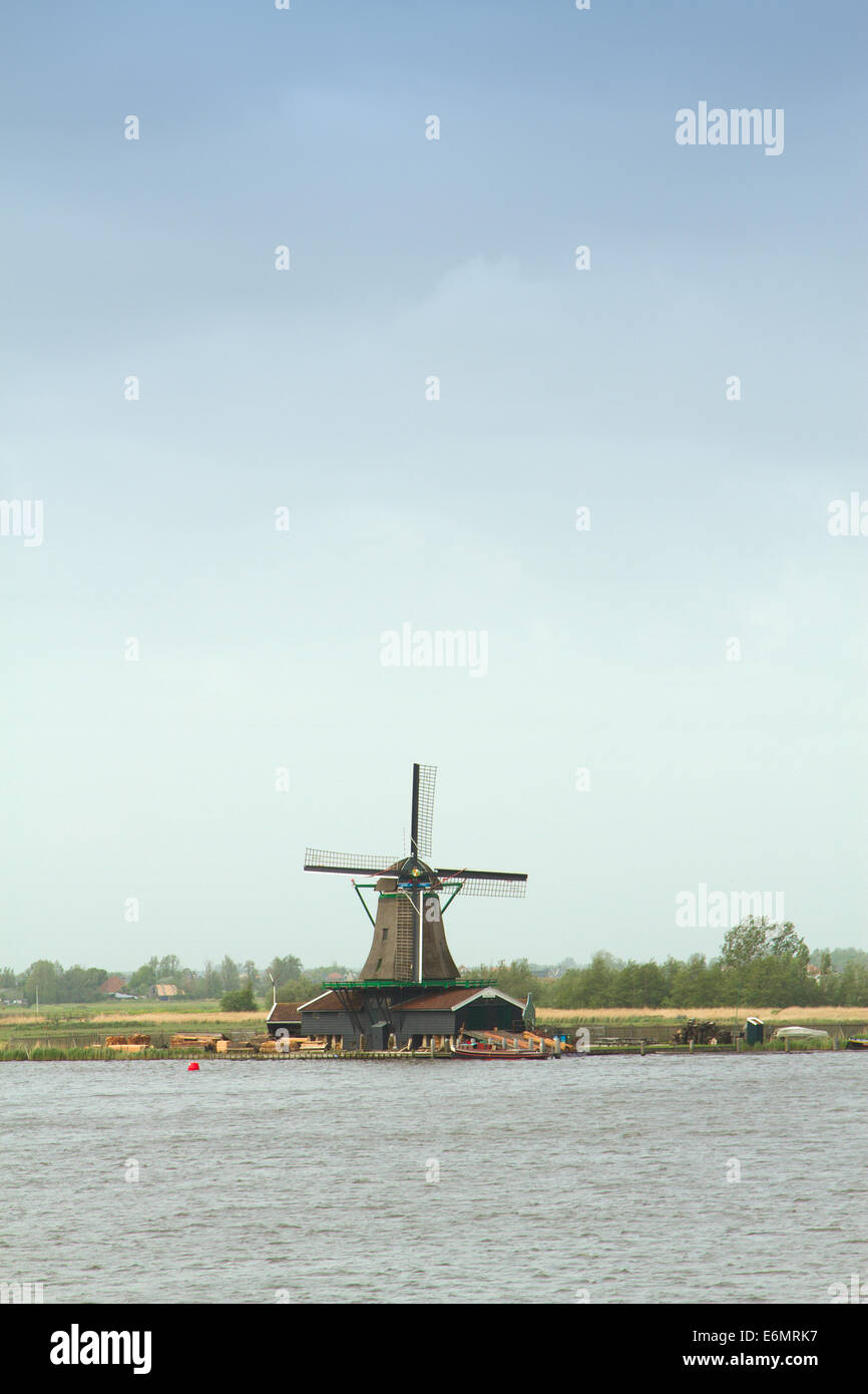 Traditional dutch windmills Stock Photo - Alamy