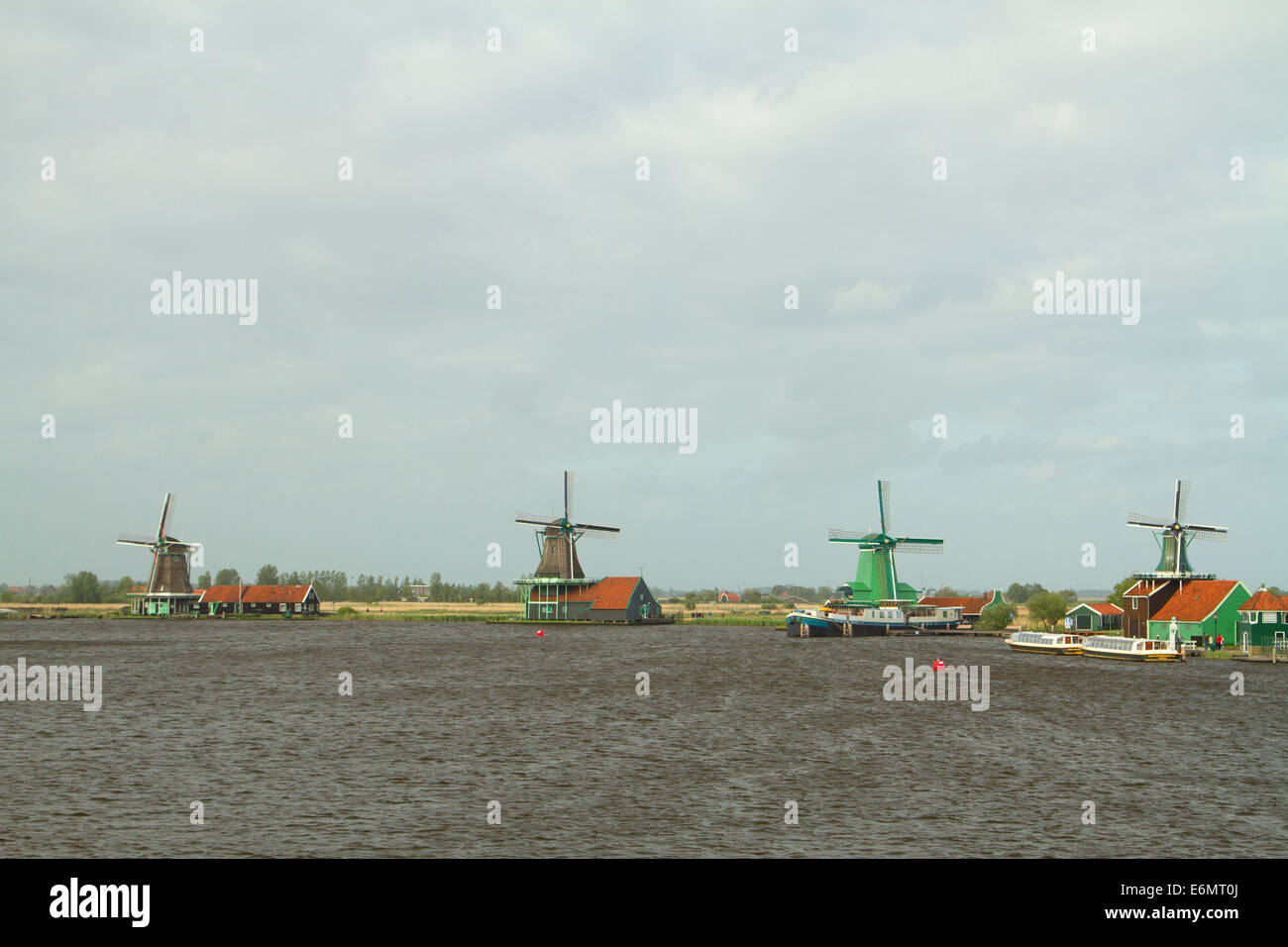 Traditional dutch windmills Stock Photo - Alamy