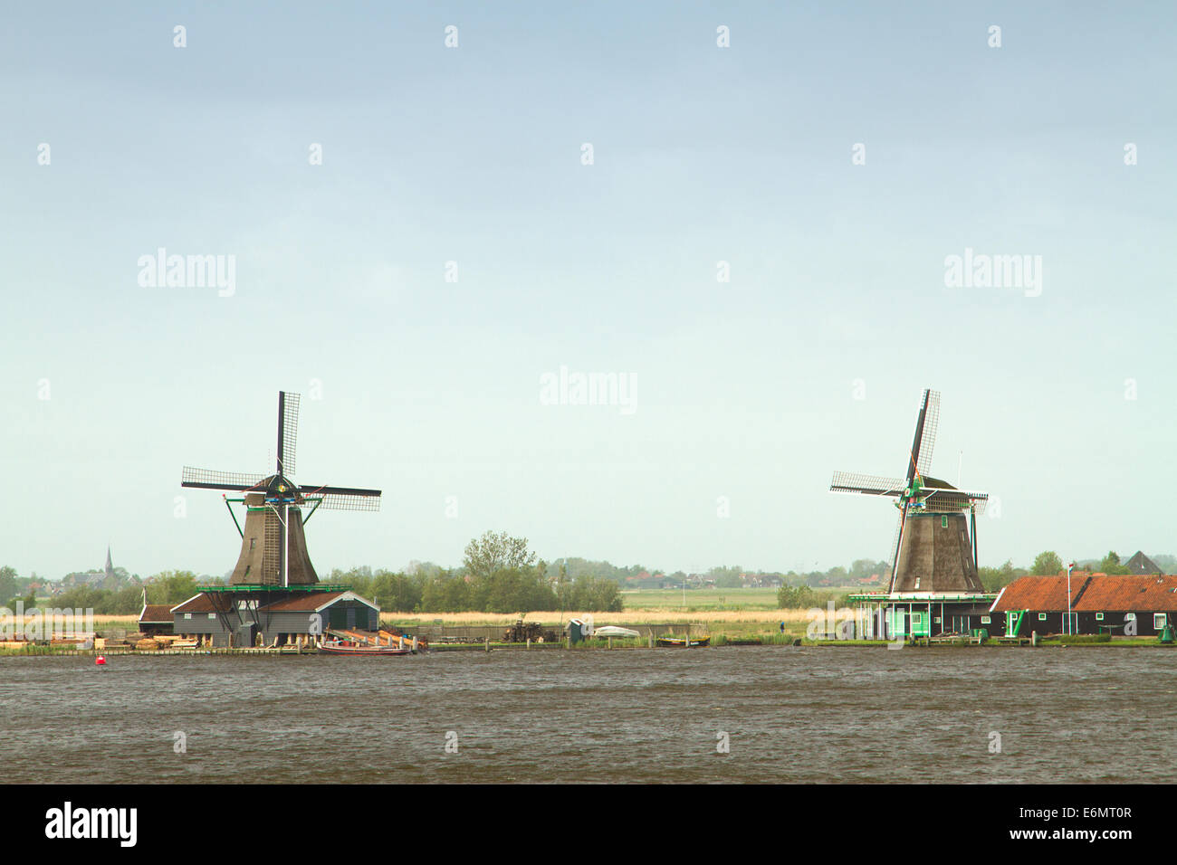 Traditional dutch windmills Stock Photo - Alamy
