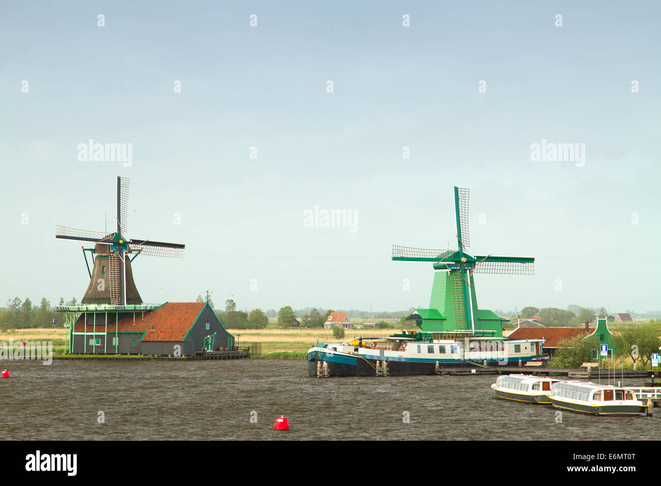 Traditional dutch windmills Stock Photo - Alamy