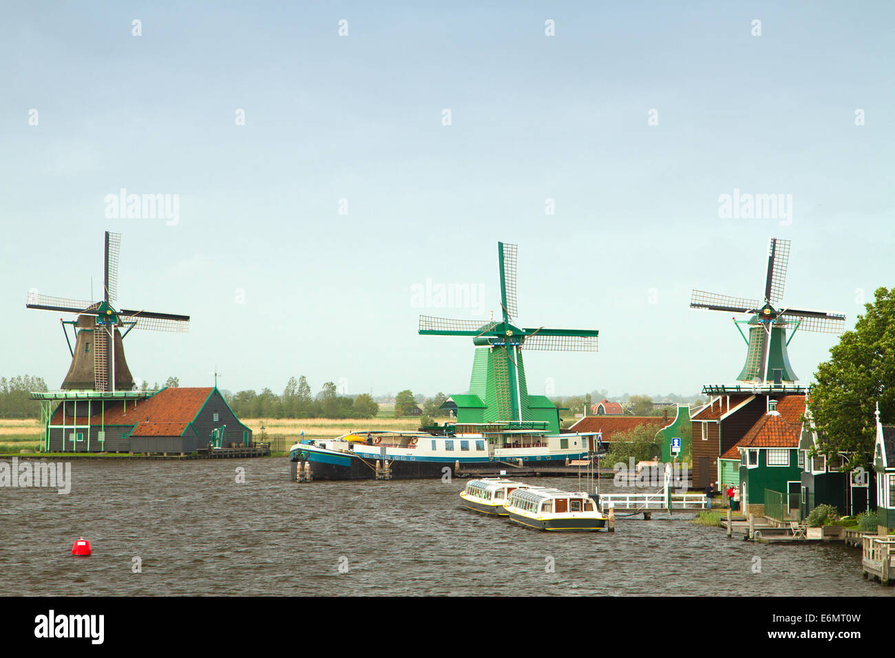 Traditional dutch windmills Stock Photo - Alamy