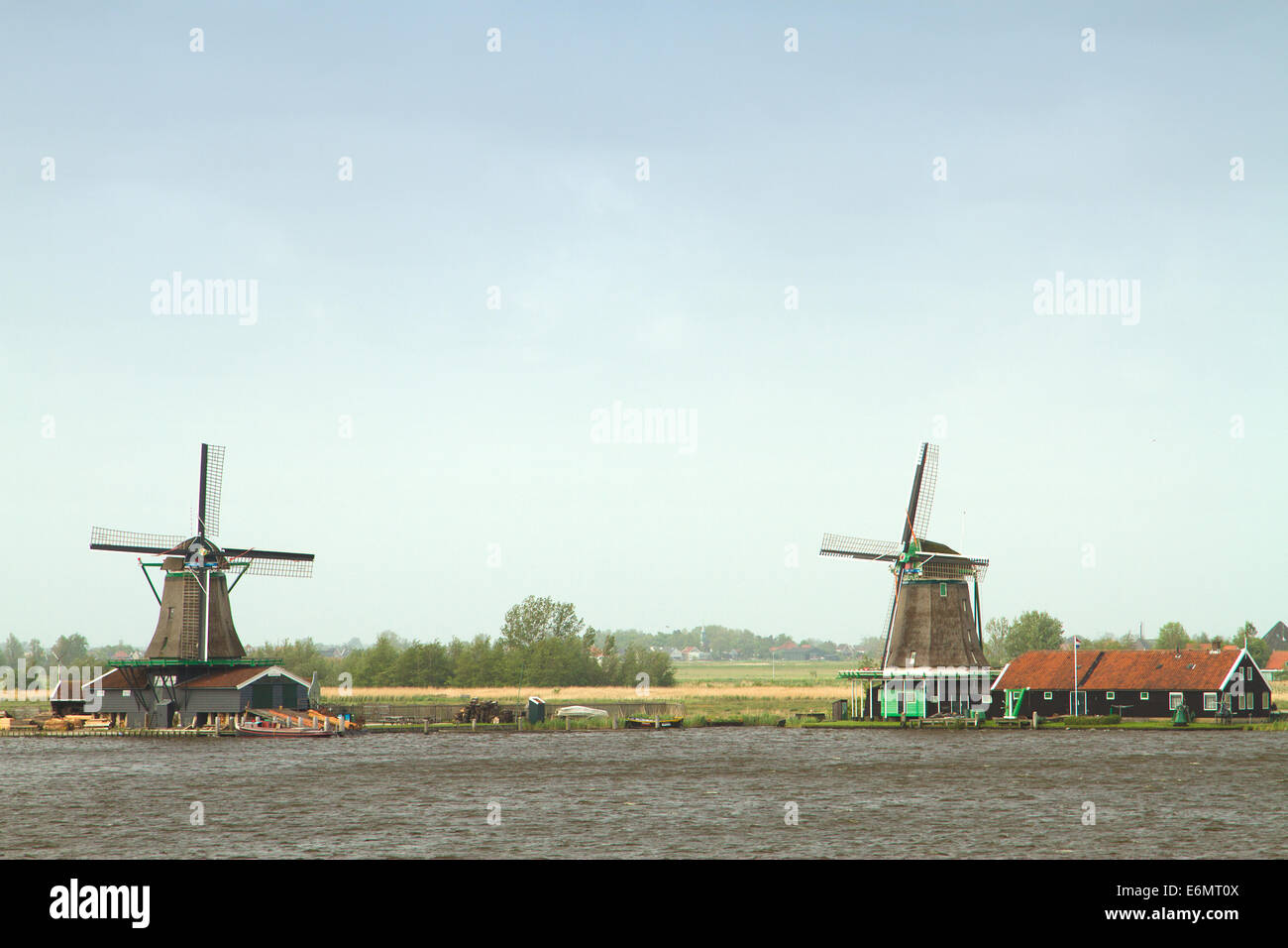 Traditional dutch windmills Stock Photo - Alamy