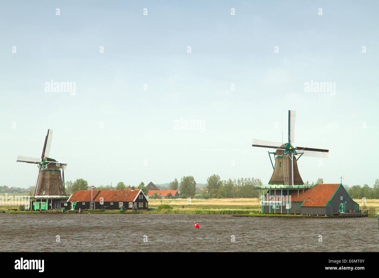 Traditional dutch windmills Stock Photo - Alamy