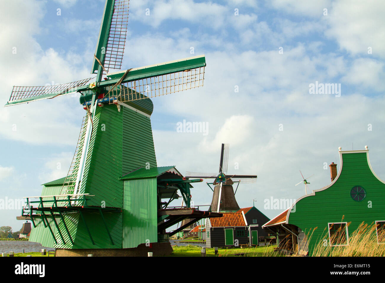Traditional dutch windmills Stock Photo - Alamy