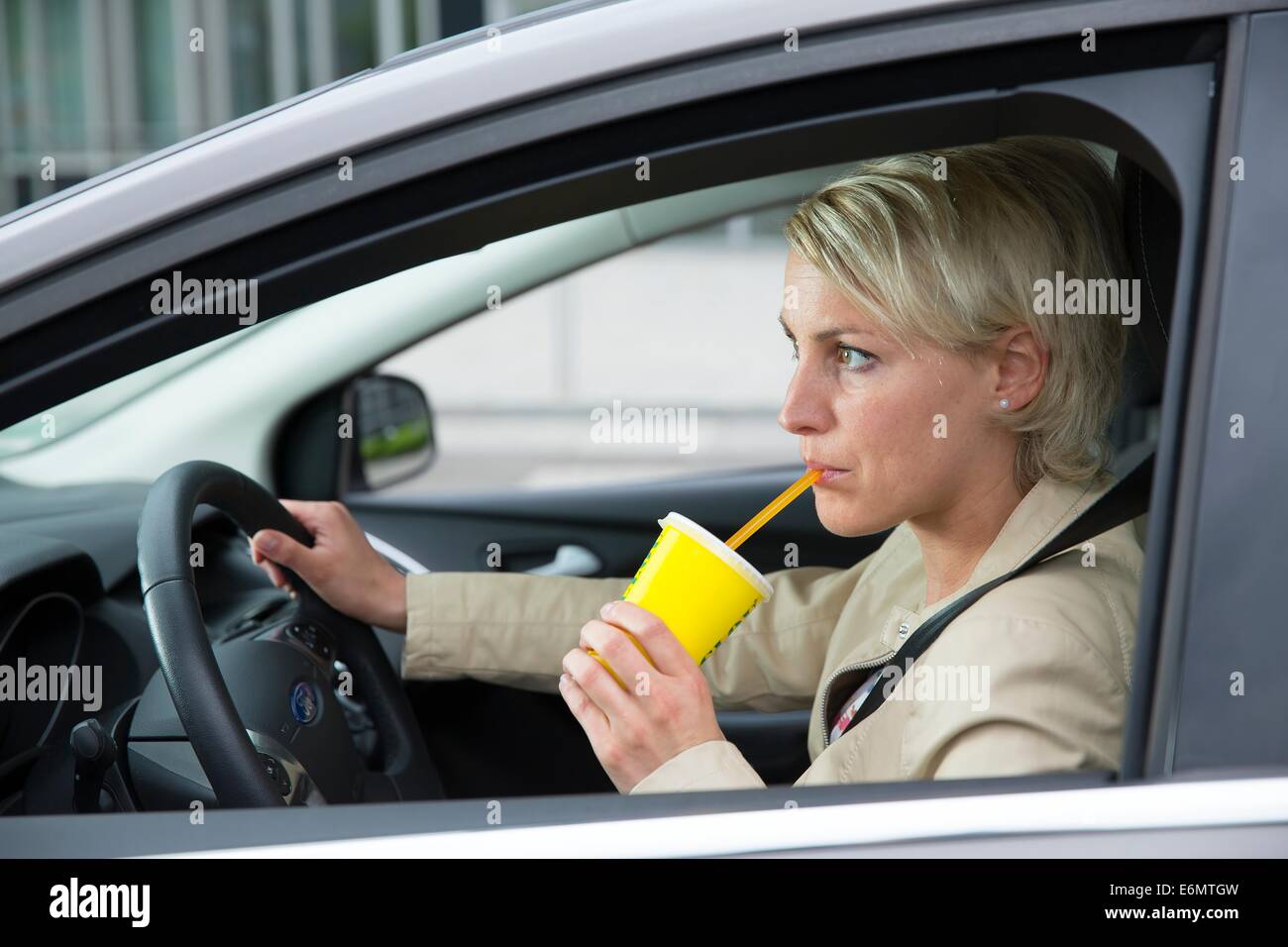Drinking beaker with straw hi-res stock photography and images - Alamy